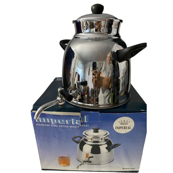 imperial | Kitchen | Imperial Steel Tea Kettle With Faucet Spout Nib ...